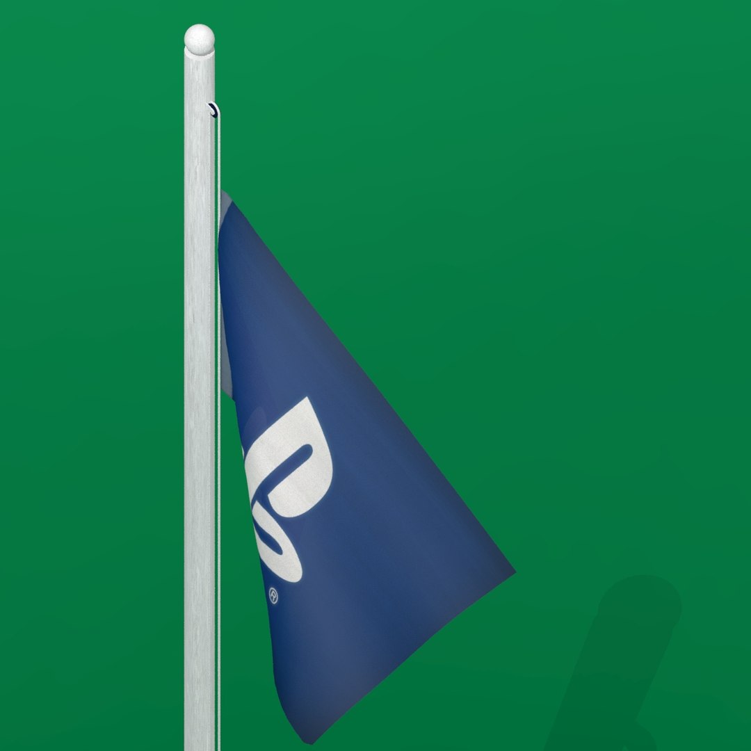 flags playstation - loop 3d model