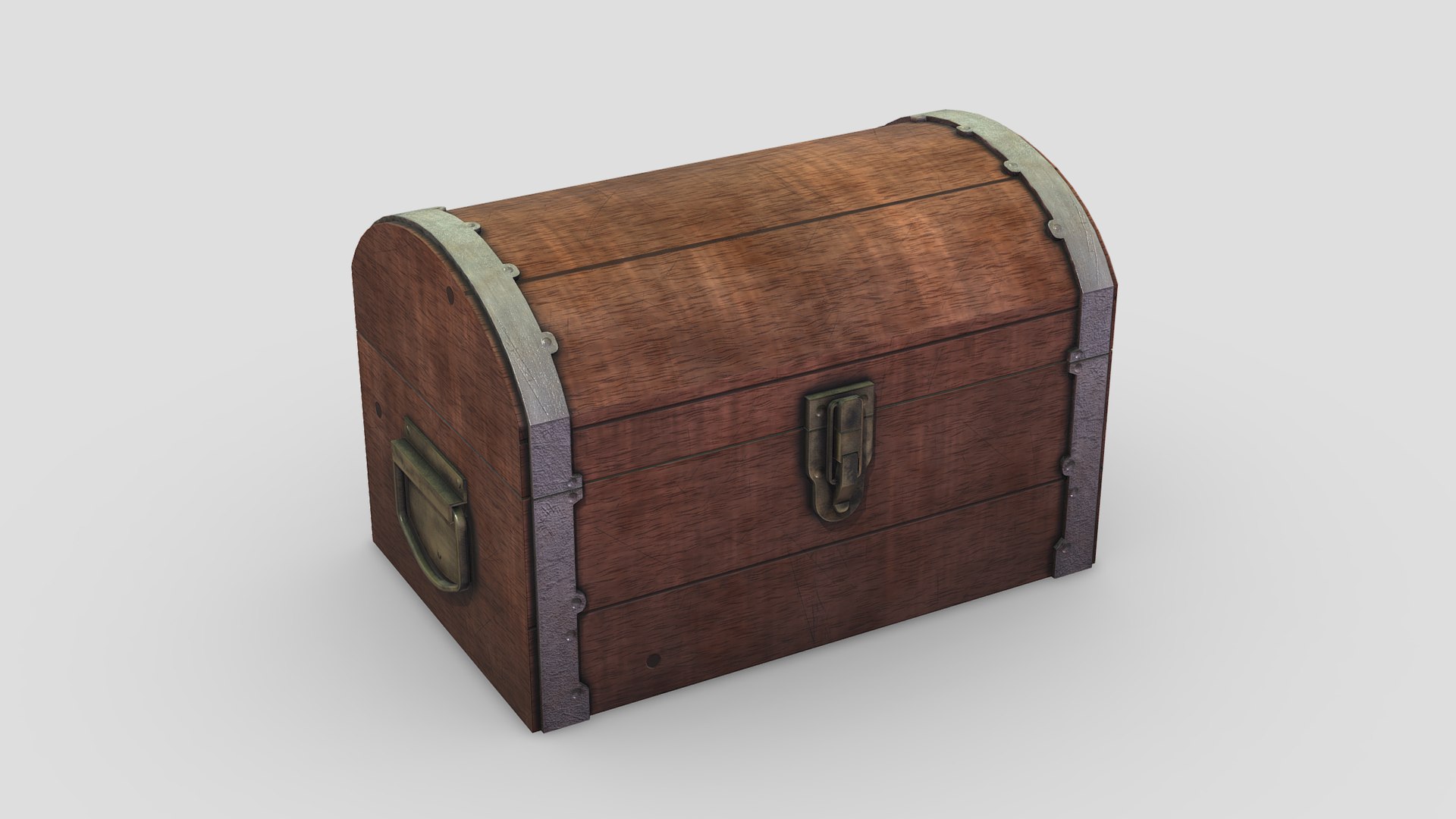 Treasure Chest Box 05 Low Poly PBR Realistic 3D model - TurboSquid 1936281