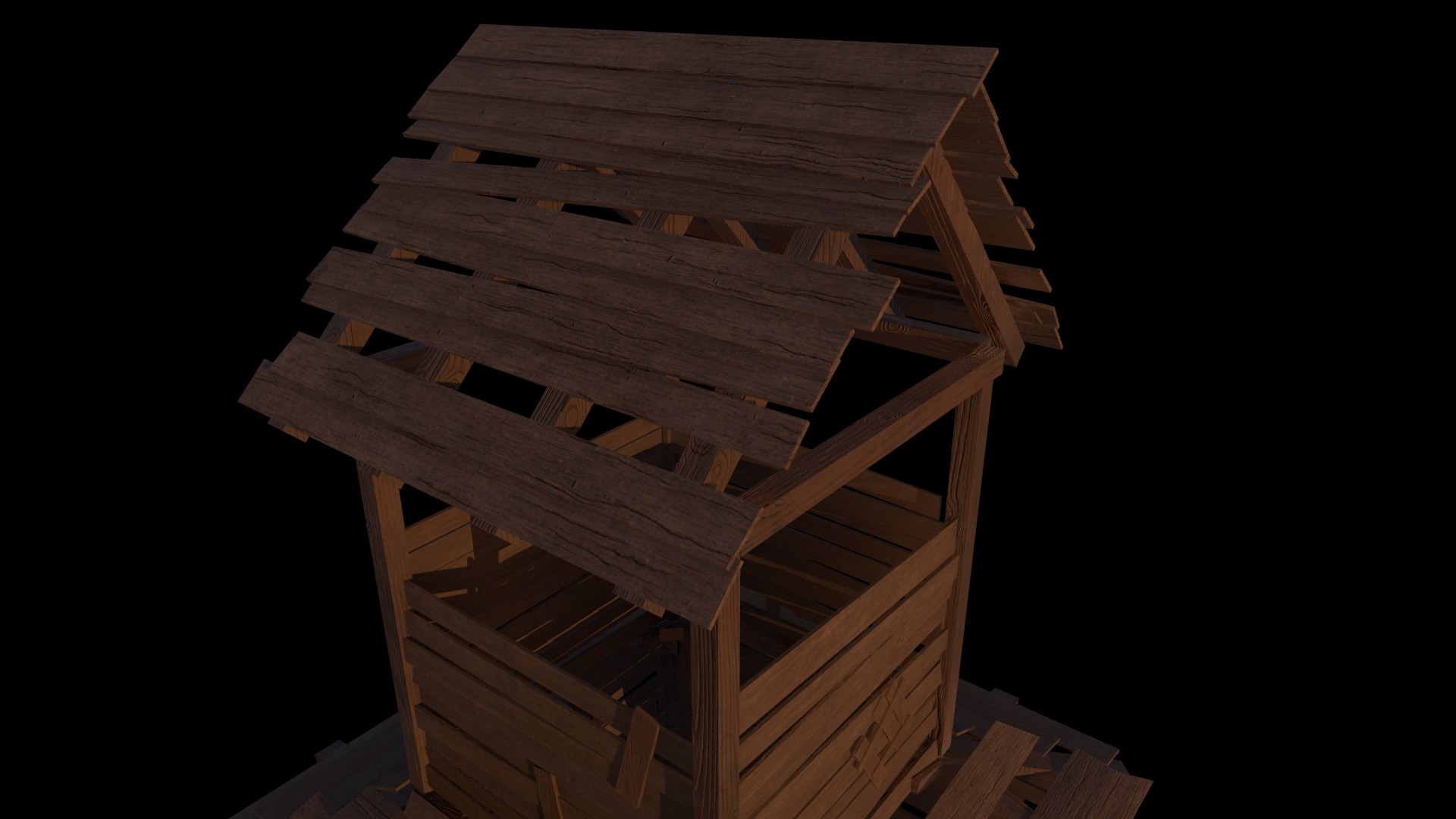 Wood Wooden Temple 3D Model - TurboSquid 1668963