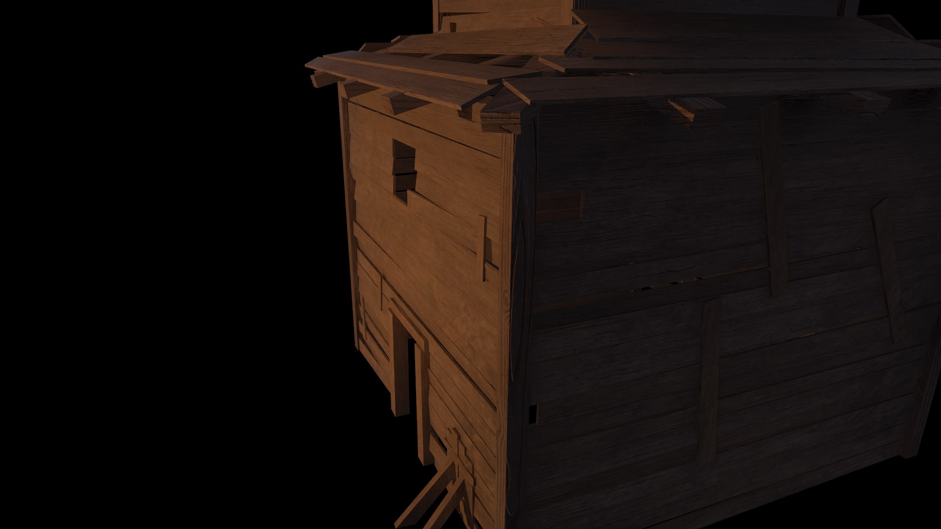Wood Wooden Temple 3D Model - TurboSquid 1668963