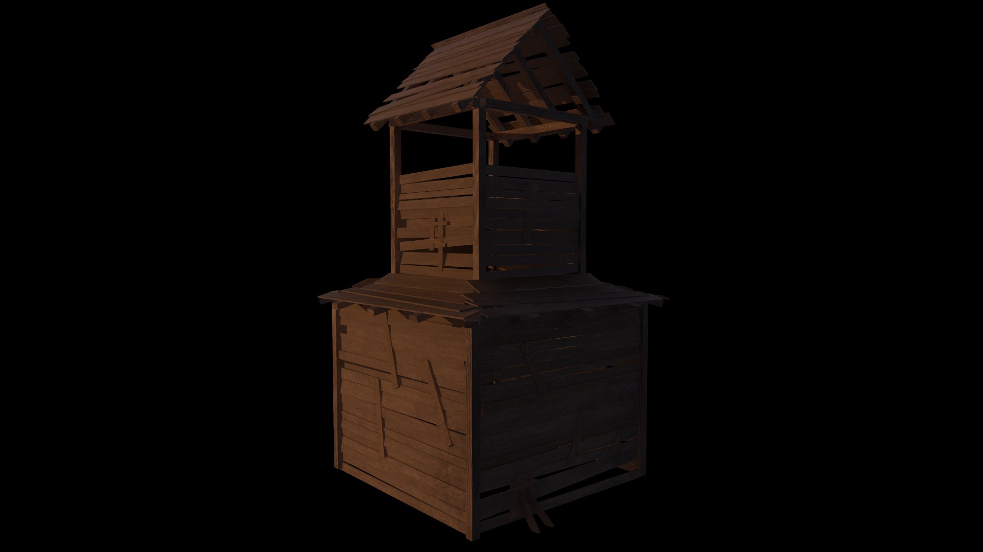 Wood wooden temple 3D model - TurboSquid 1668963