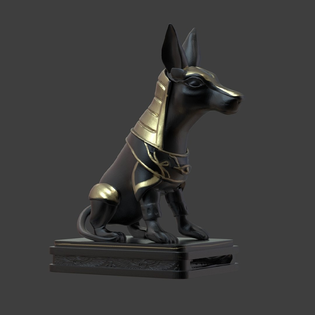 3D Anubis Statue Model - TurboSquid 2037762