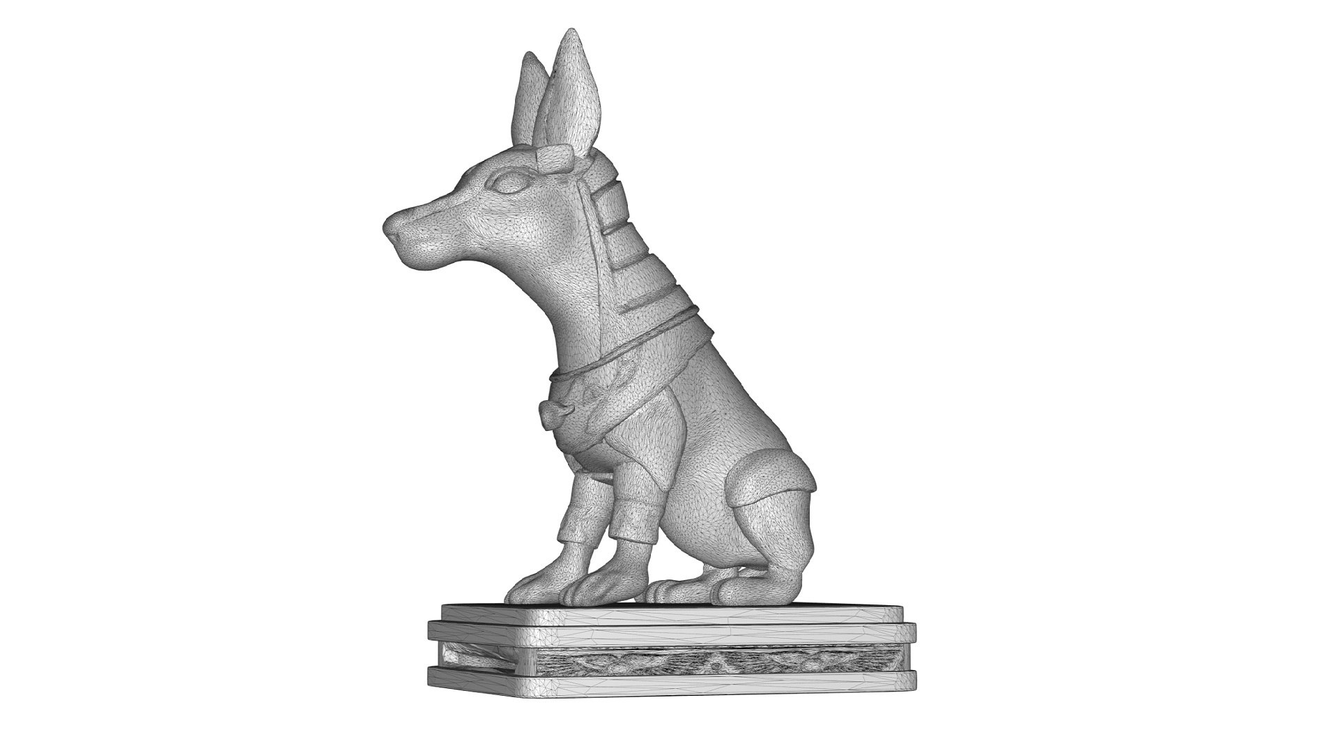 3D Anubis Statue Model - TurboSquid 2037762