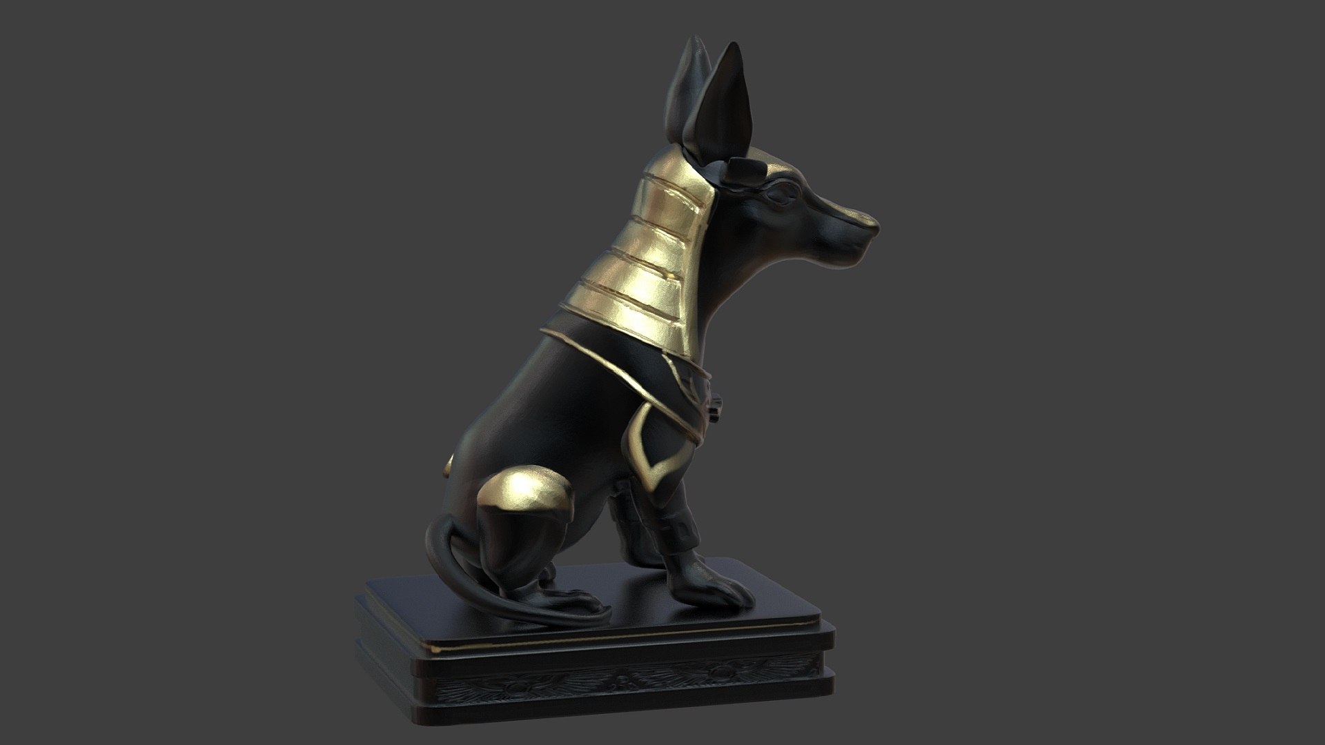 3D Anubis Statue Model - TurboSquid 2037762