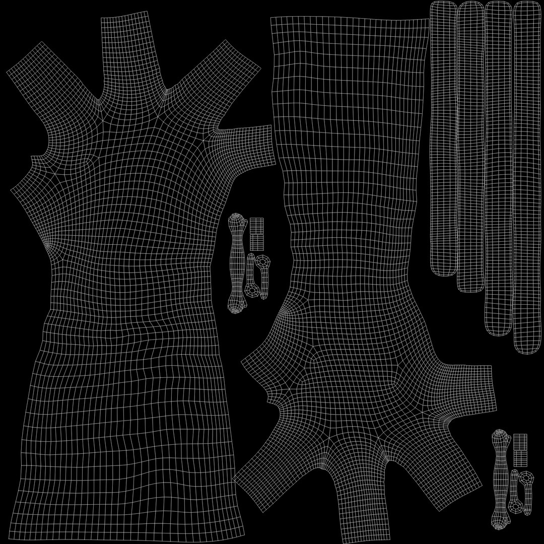 Medieval Fantasy Archer Outfit Top Pants Boots Gloves 3D Model ...