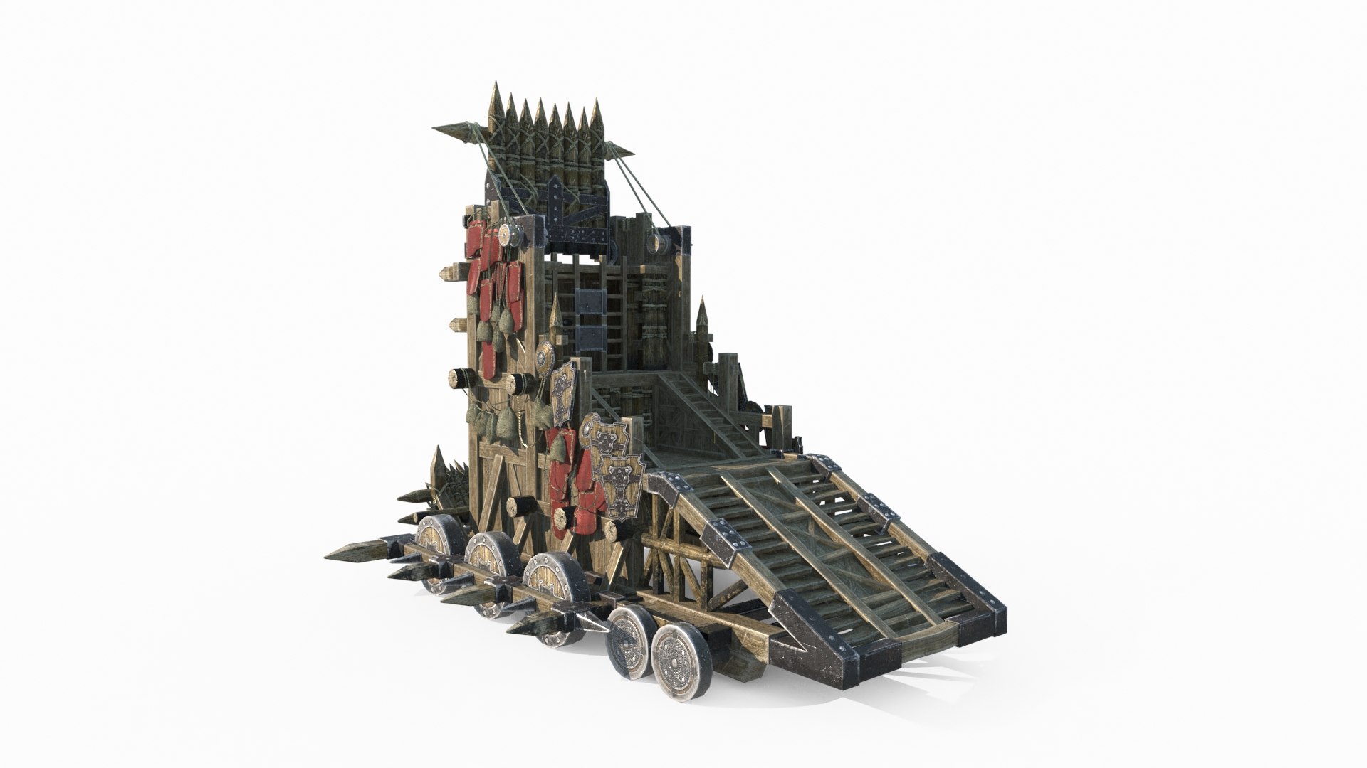 Ancient Large Weapon Siege Vehicle 3D Model - TurboSquid 2035161