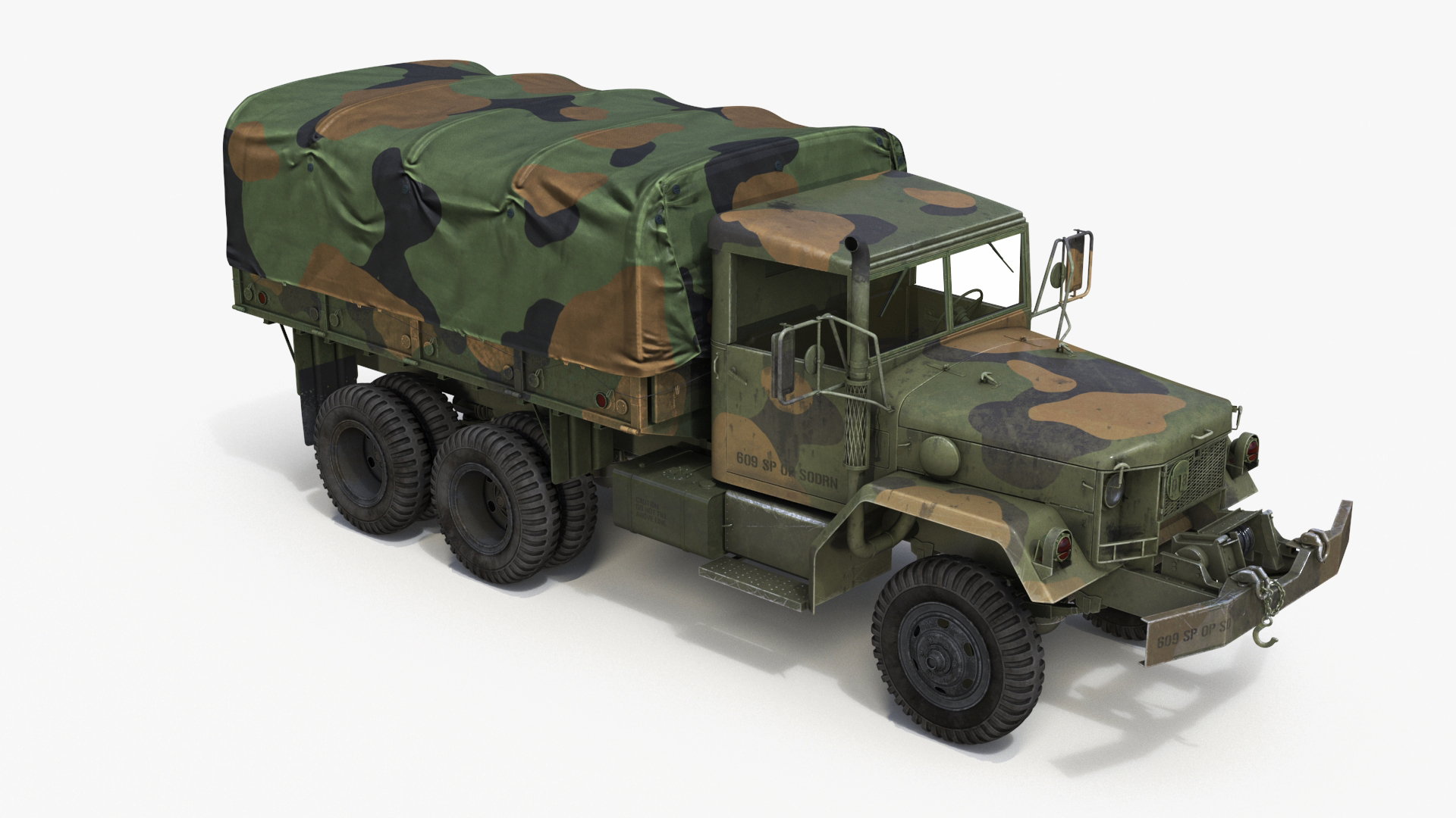 3D Model Military Cargo Truck M35a2 - TurboSquid 2402498