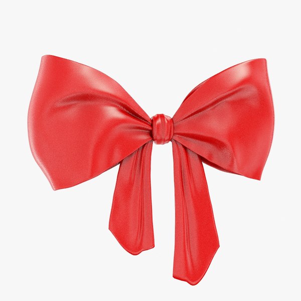 3d beige bow model