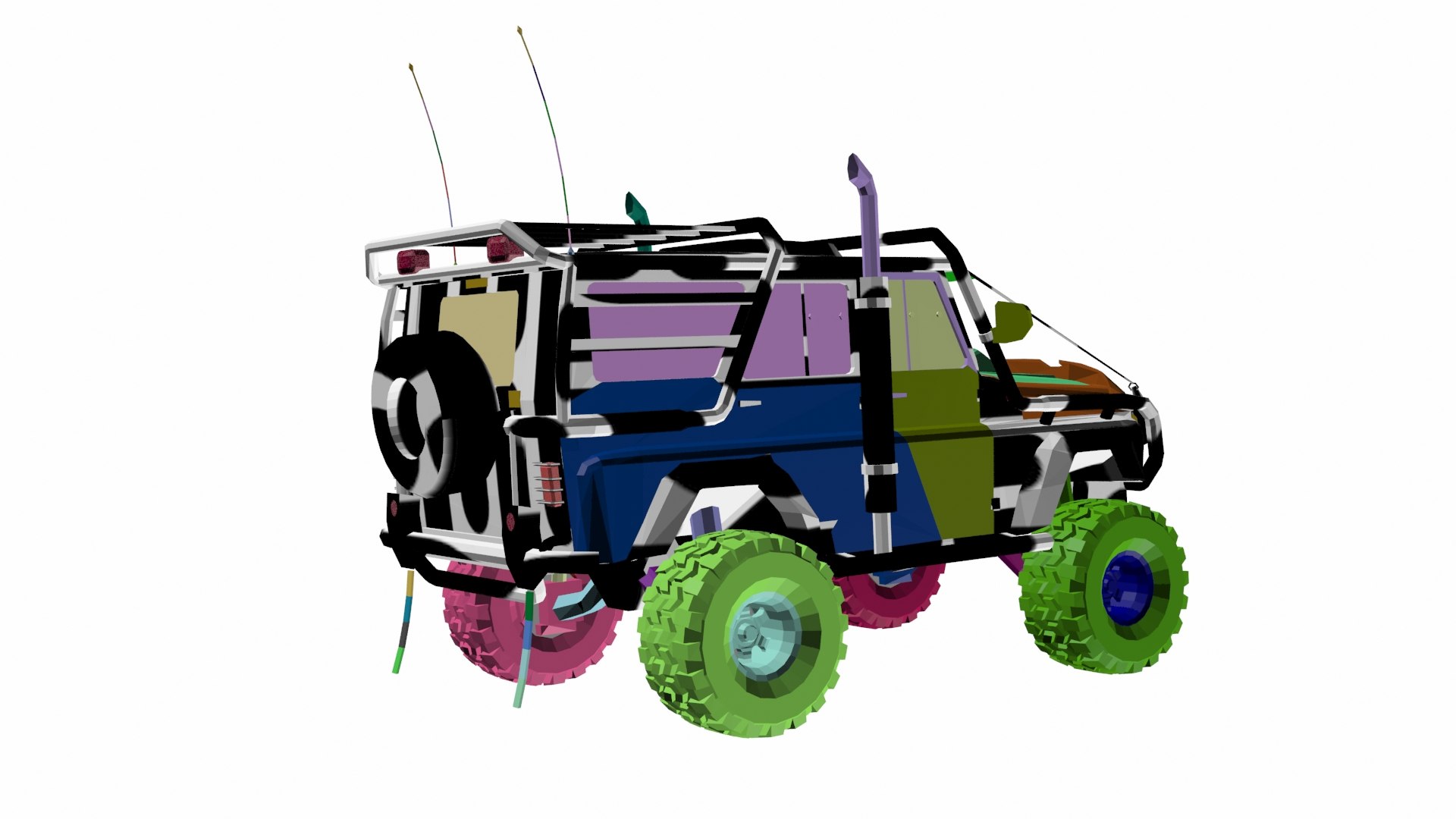3D model color car - TurboSquid 1672586