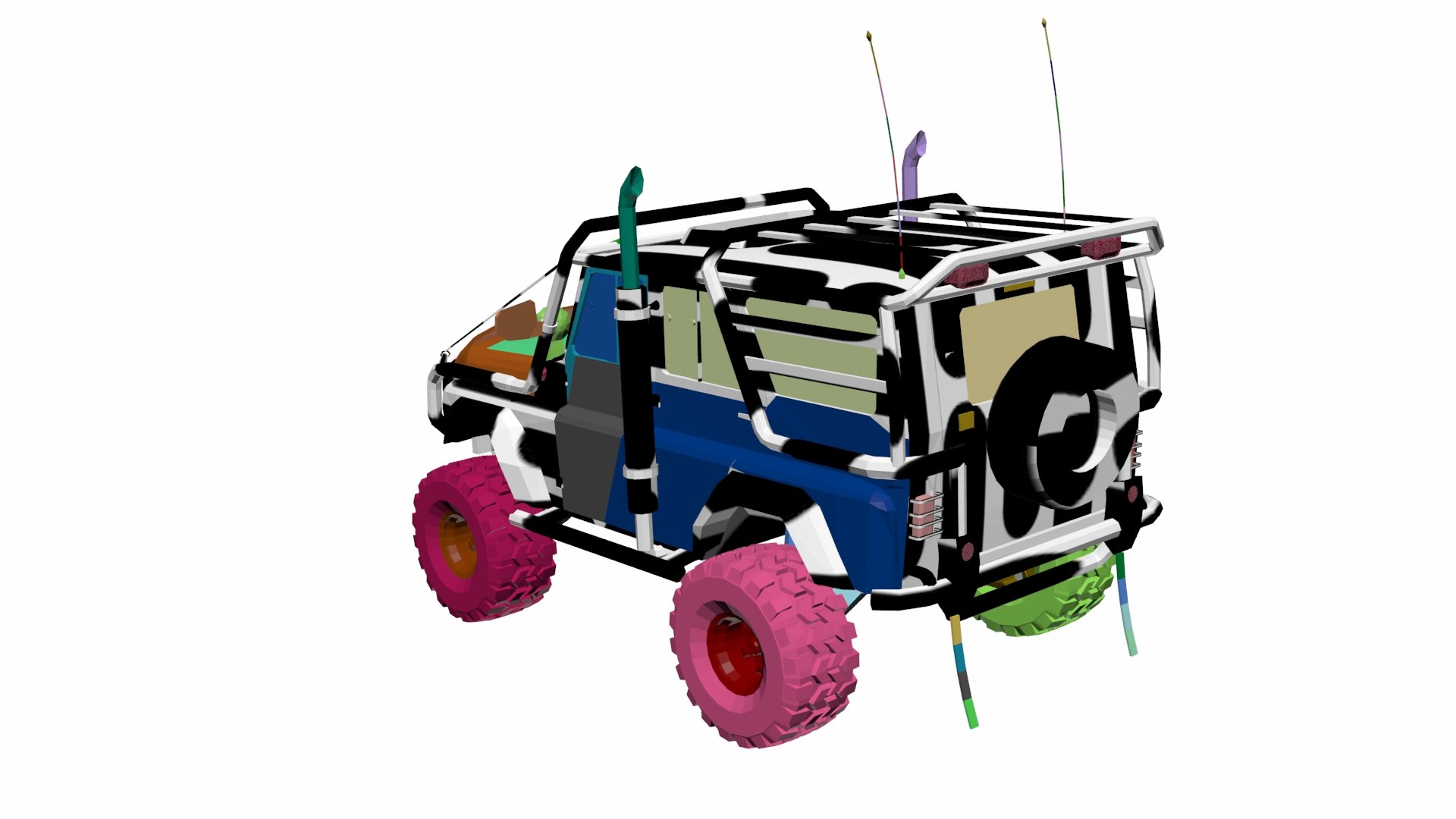 3D model color car - TurboSquid 1672586