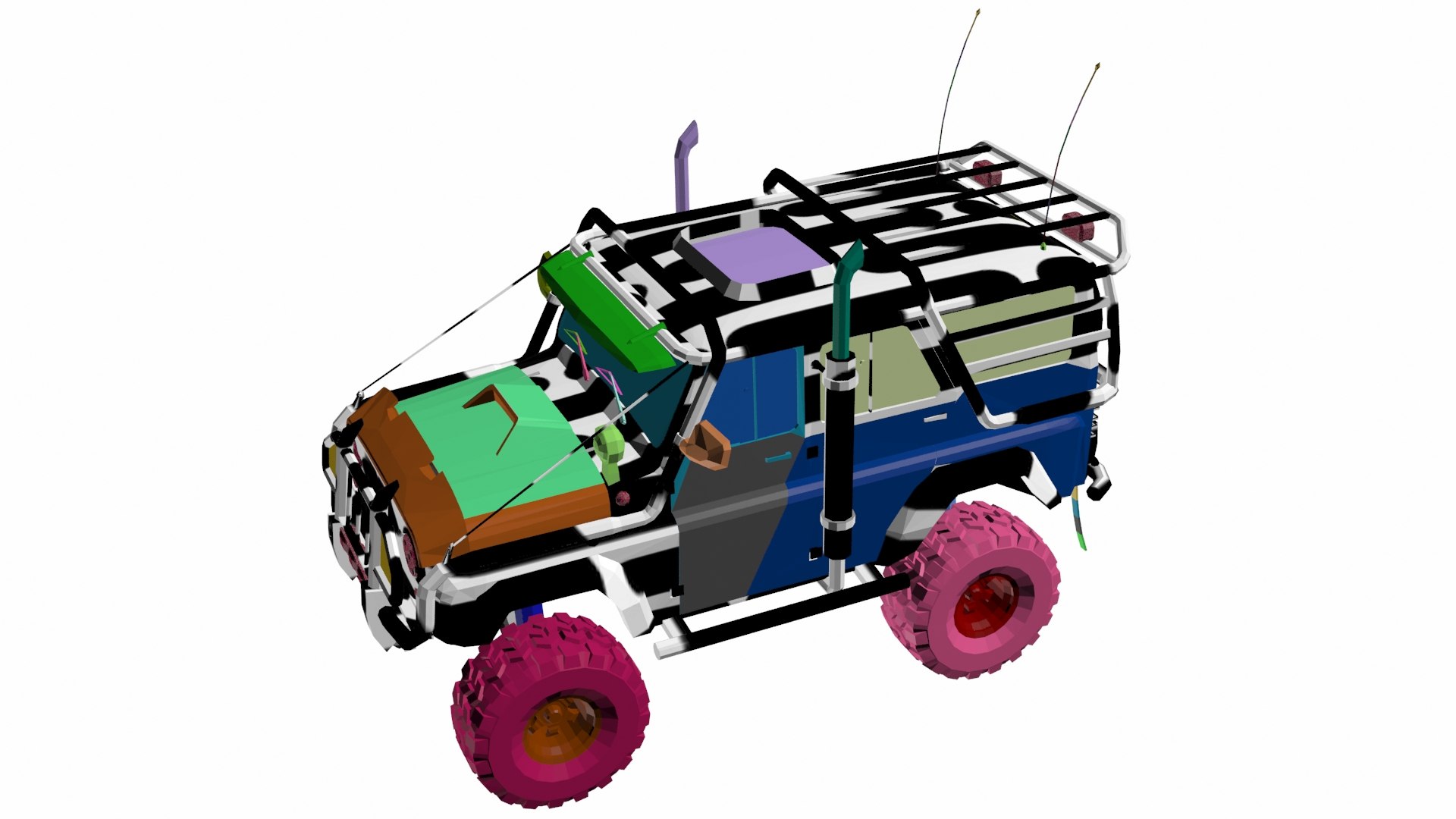 3D model color car - TurboSquid 1672586