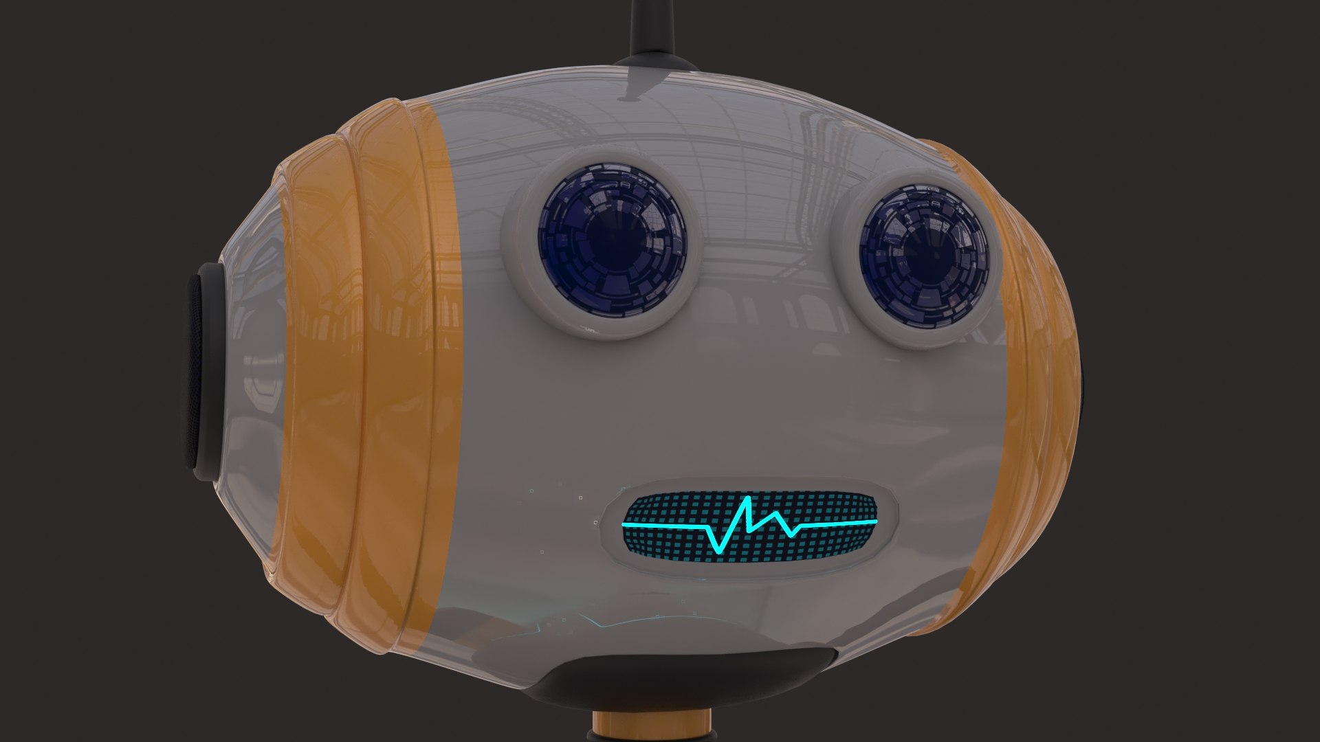 3D Retrobot - Technology Mascot Model - TurboSquid 2090602