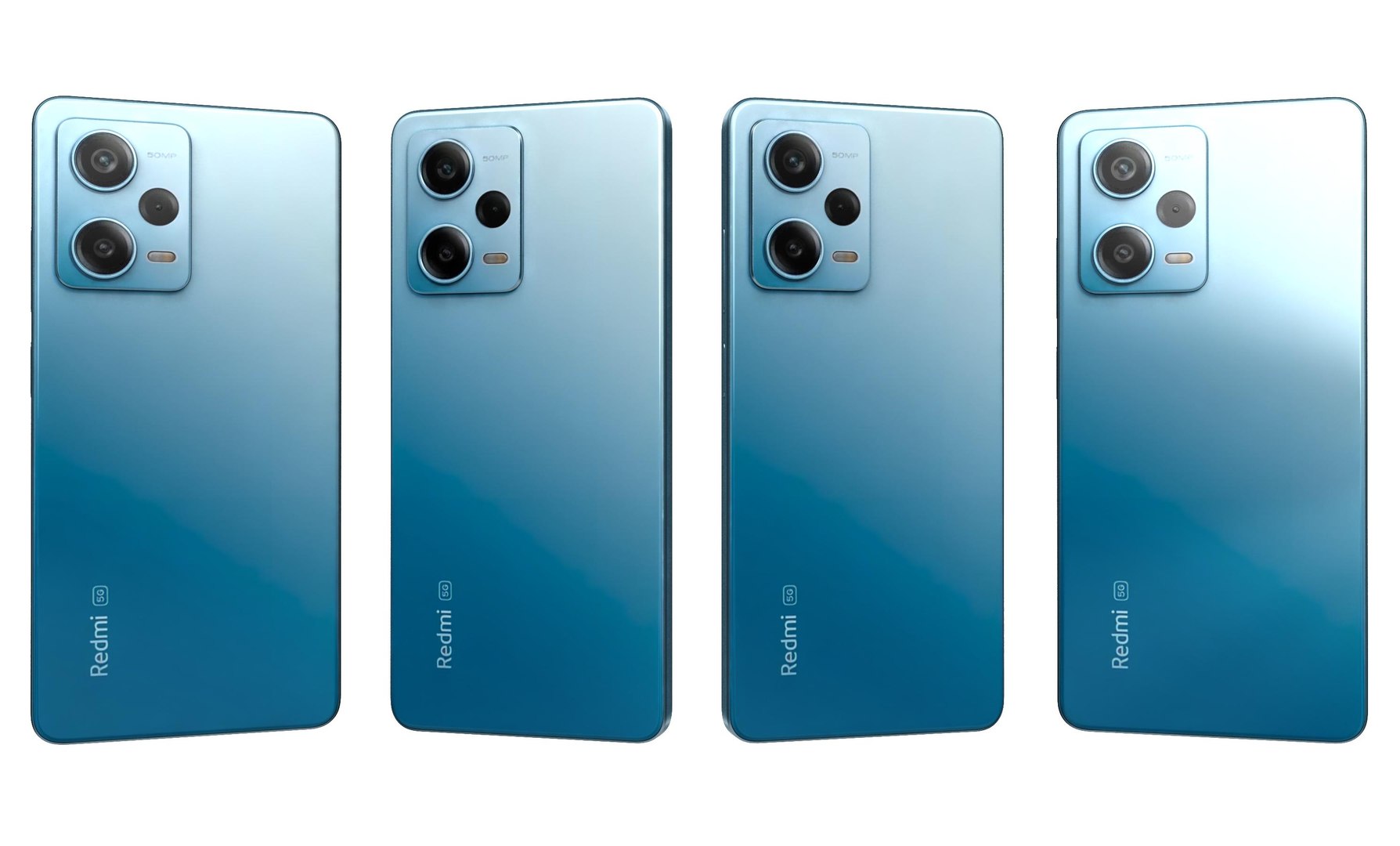 3D Xiaomi Redmi Note 12 Pro 5G Blue - TurboSquid 2055074