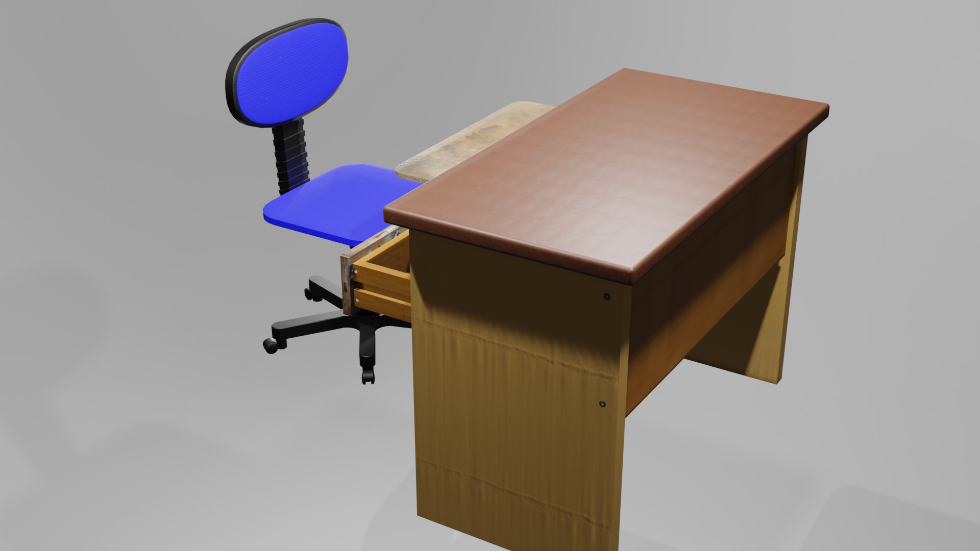 Computer Table and Chair 3D model - TurboSquid 1793406