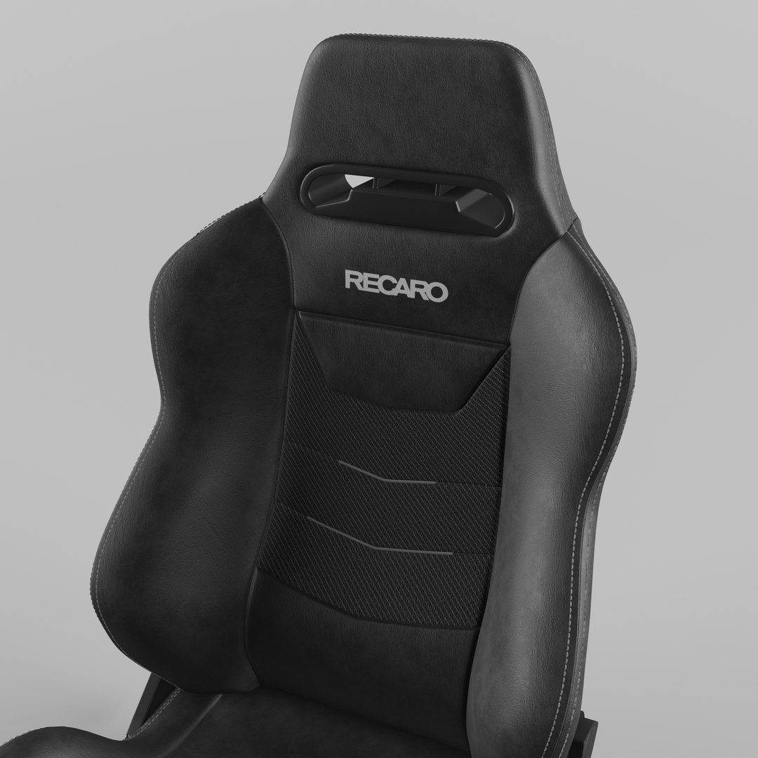 RECARO Speed V Gray Seat 3D Model - TurboSquid 1772810