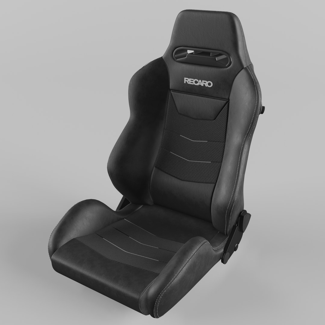 RECARO Speed V Gray Seat 3D Model - TurboSquid 1772810