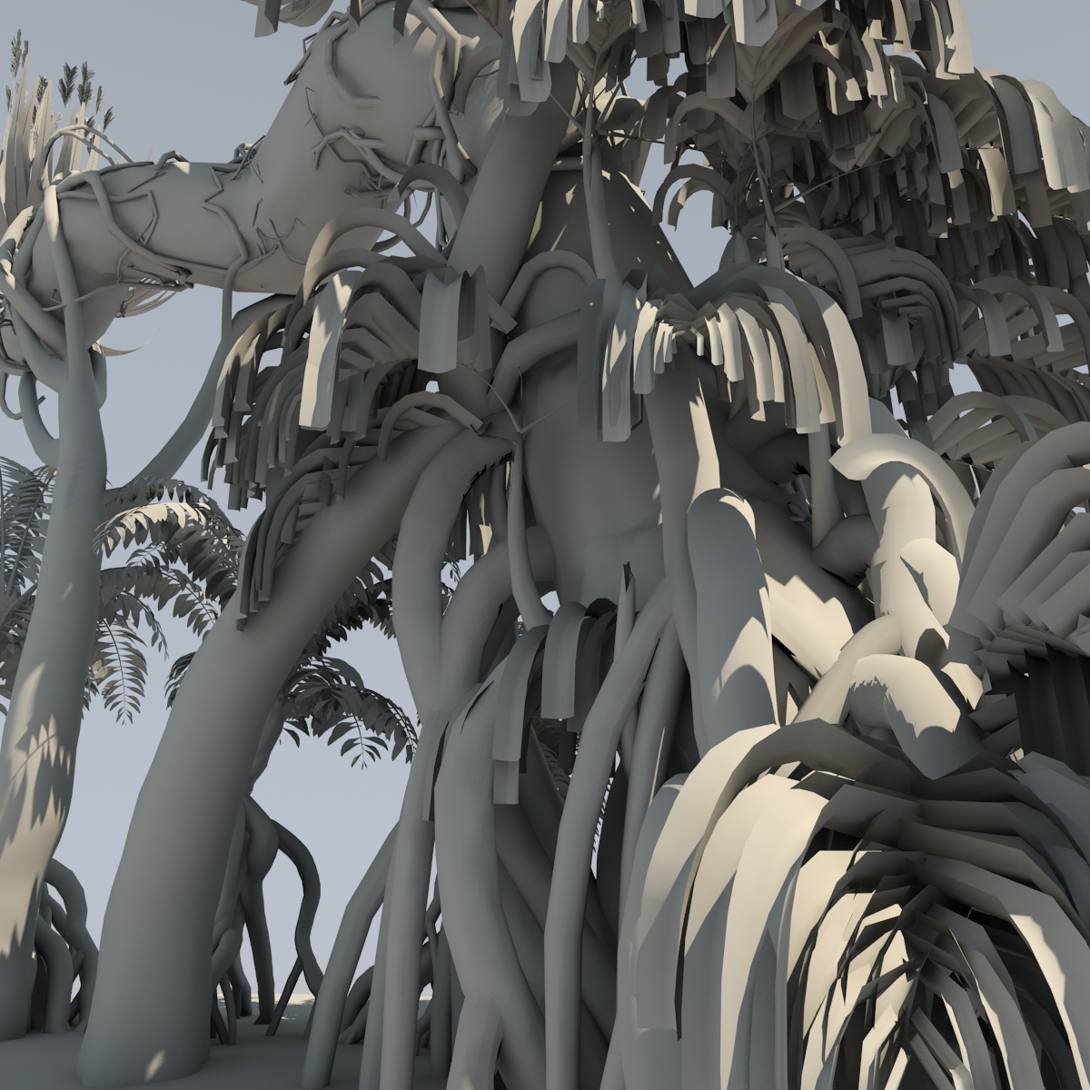 3d alien plants model