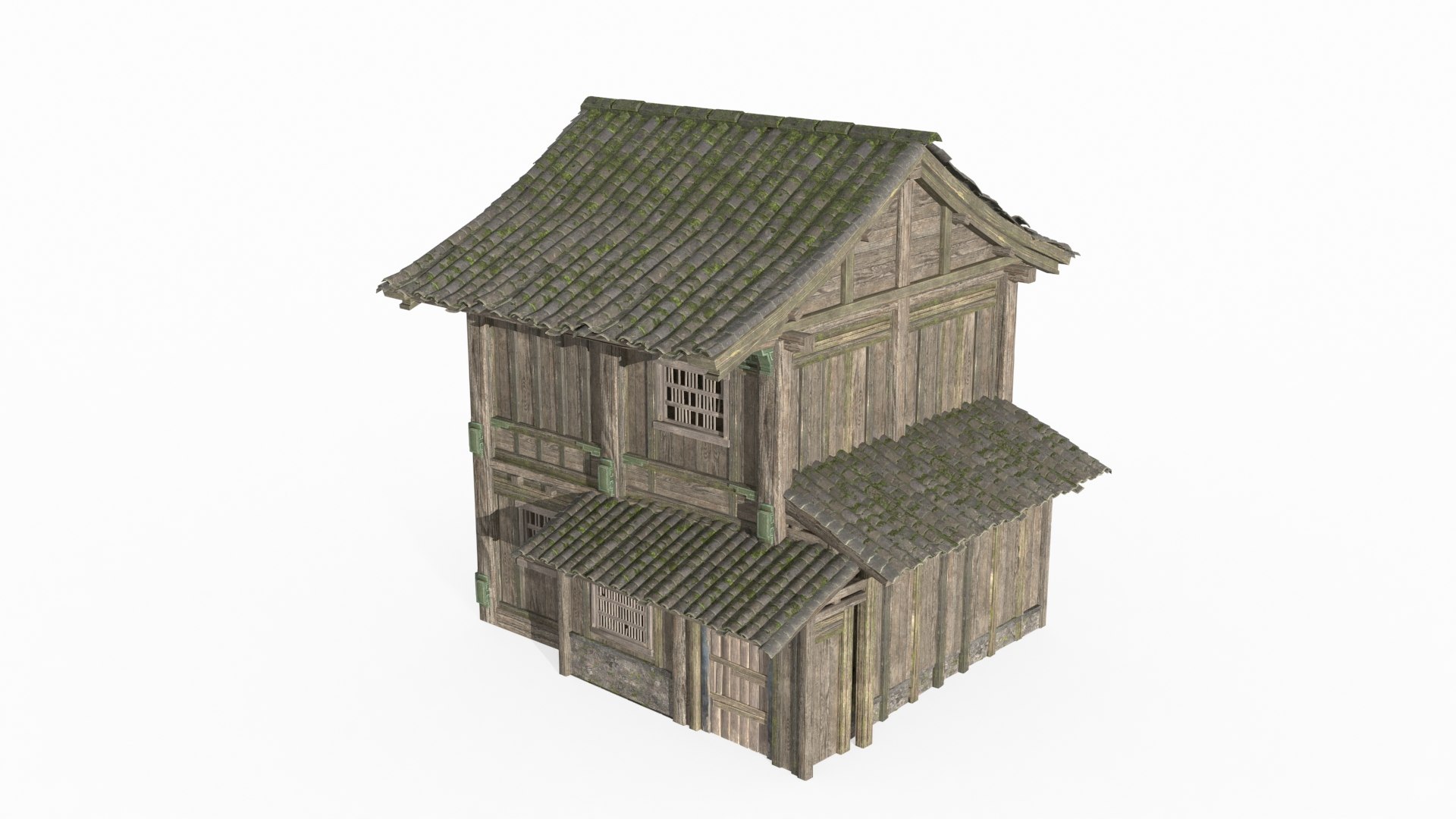 3D Model Ancient Asian Towns Built Houses And Shops - TurboSquid 2028270
