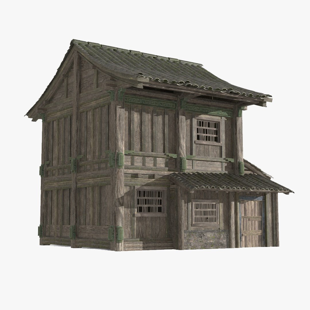 3D Model Ancient Asian Towns Built Houses And Shops - TurboSquid 2028270