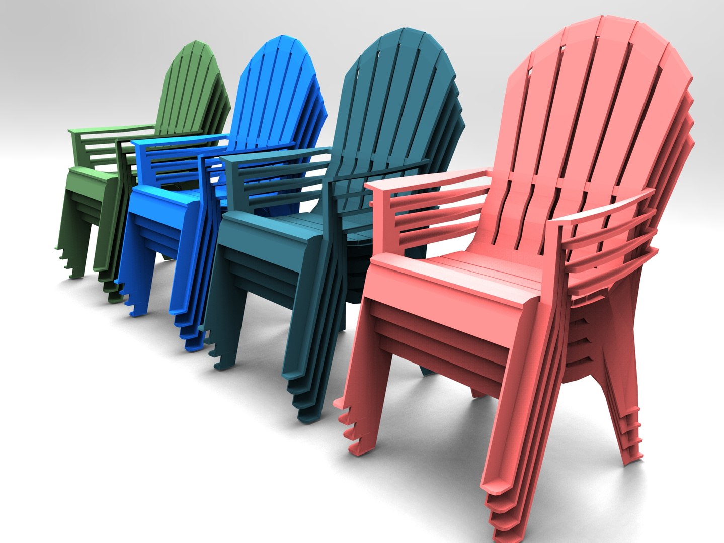 Plastic Chair 3d Model