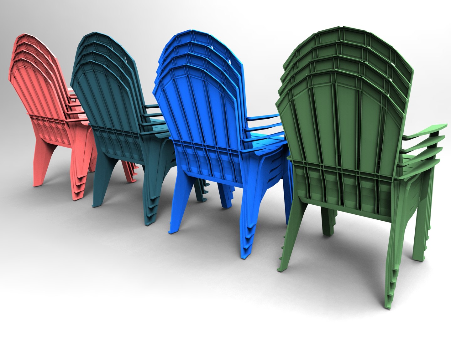 Plastic Chair 3d Model