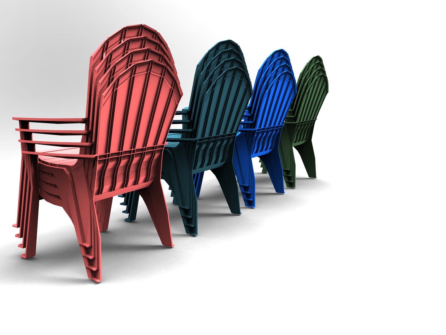 Plastic Chair 3d Model