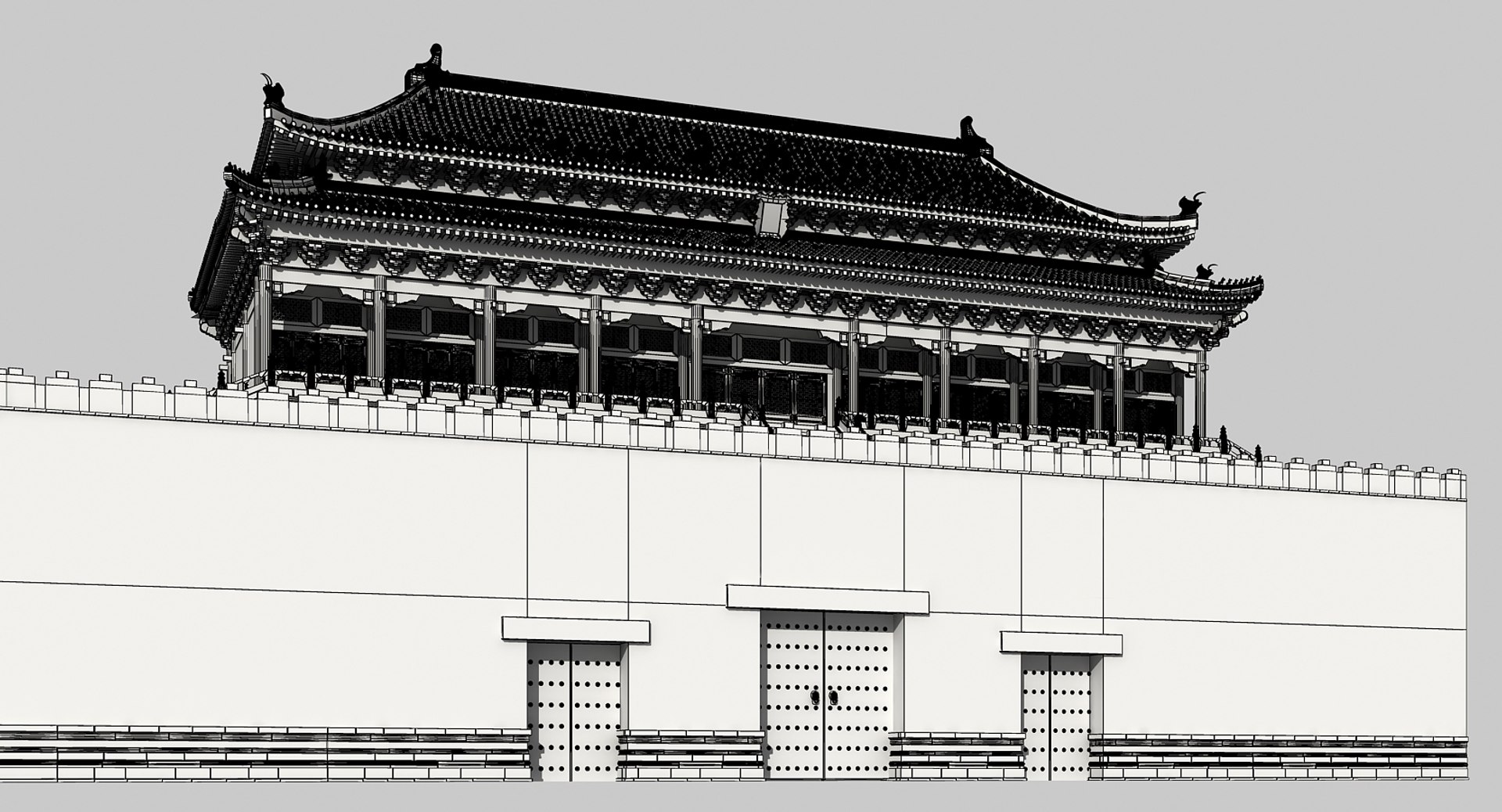 3D Ancient Chinese Building Model - TurboSquid 1432357