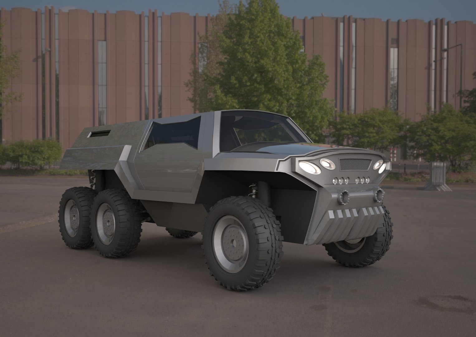 3D model devel sixty 6x6 concept car - TurboSquid 2061628
