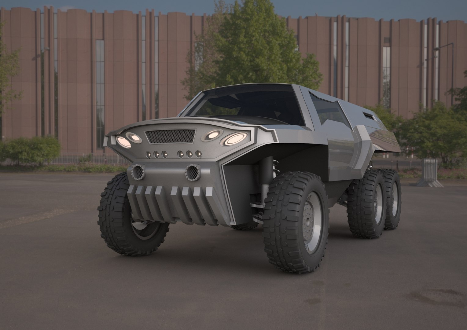 3D Model Devel Sixty 6x6 Concept Car - TurboSquid 2061628
