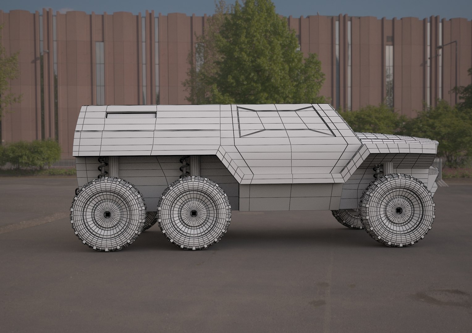 3D Model Devel Sixty 6x6 Concept Car - TurboSquid 2061628