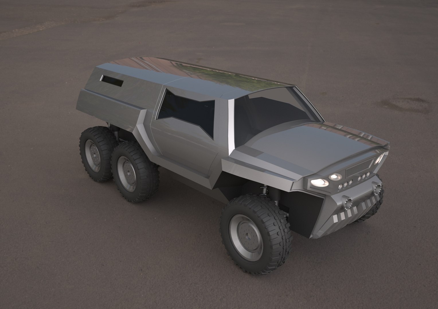 3D model devel sixty 6x6 concept car - TurboSquid 2061628