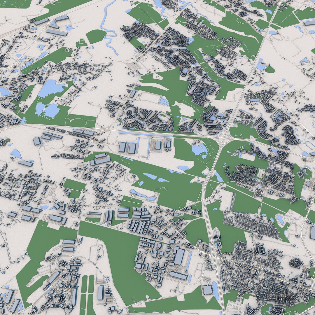 3D Model Savannah City Georgia - TurboSquid 2396626