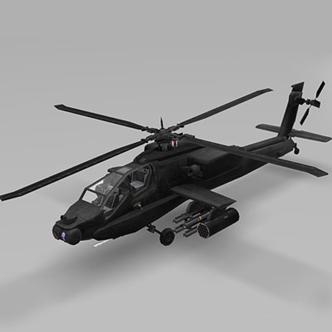 Apache Attack Helicopter 3d C4d