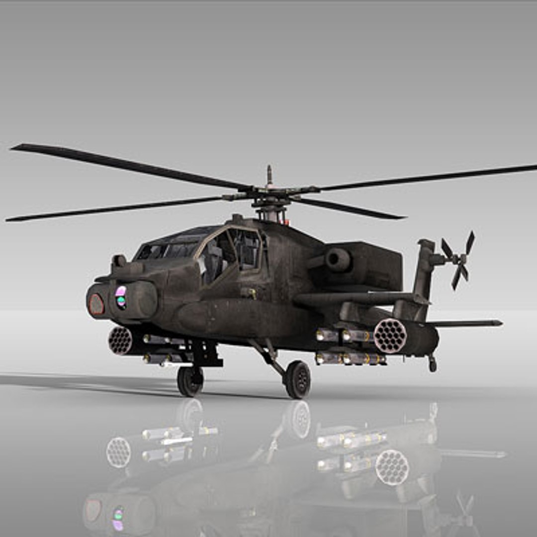 Apache Attack Helicopter 3d C4d