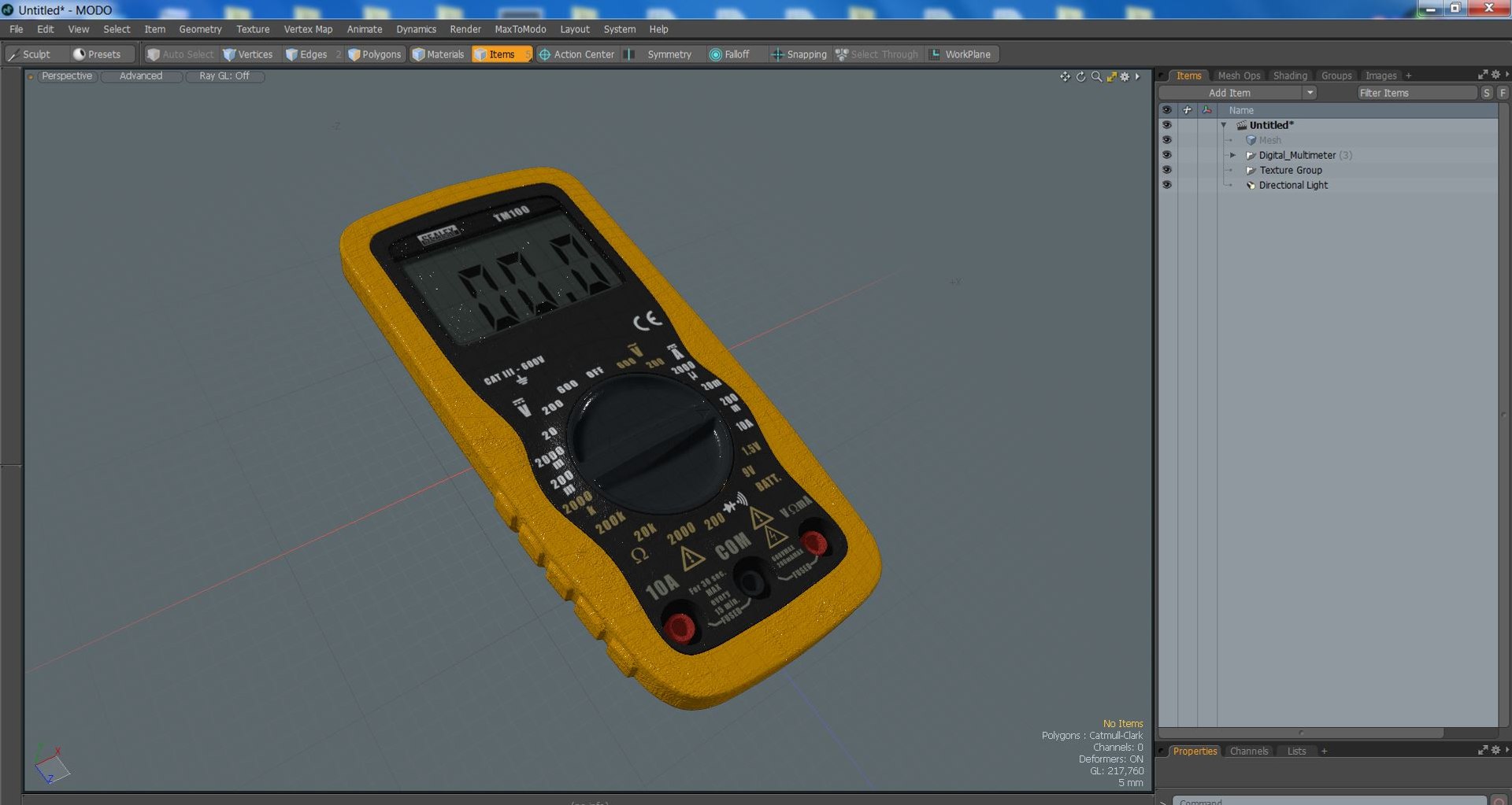 Digital Multimeter 3D - TurboSquid 2234259
