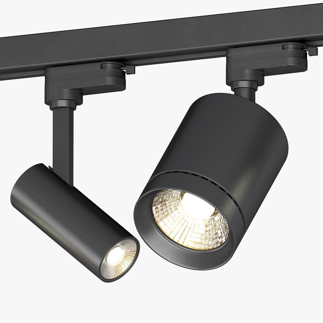 3D Track LED Lights - TurboSquid 1850542