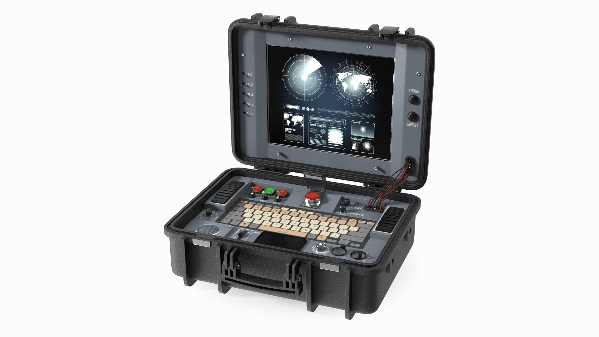 3D Nuclear Briefcase Rigged For Cinema 4D Model - TurboSquid 2052274