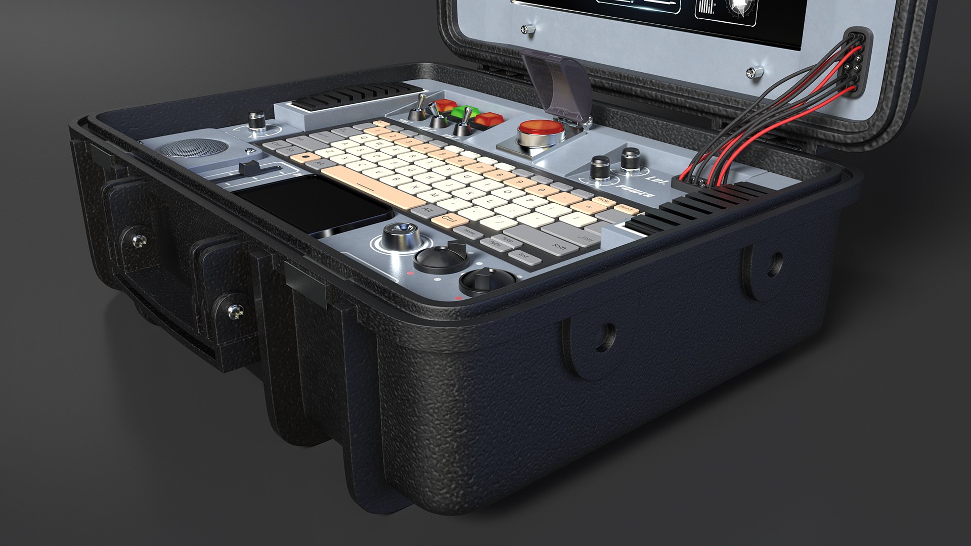 3D Nuclear Briefcase Rigged For Cinema 4D Model - TurboSquid 2052274