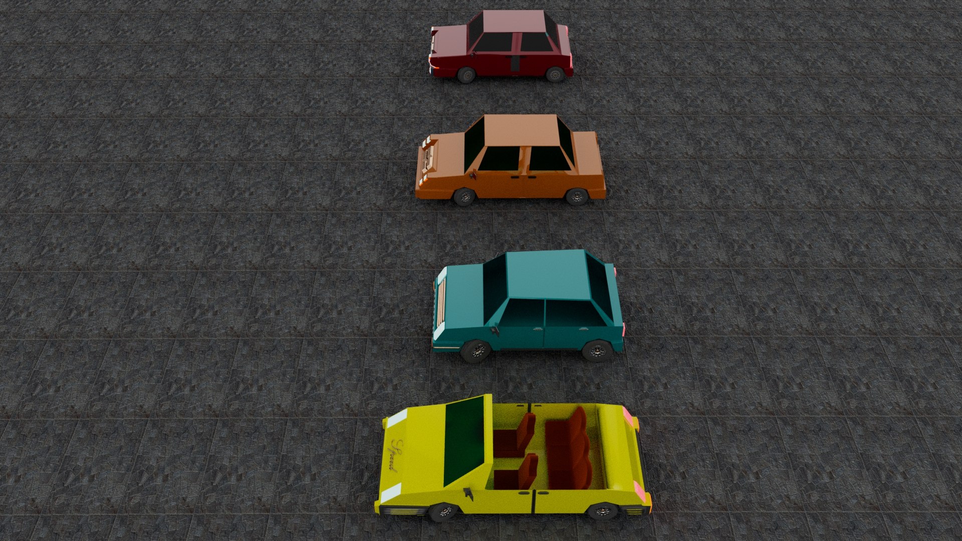 Gaming Cars 3D Model - TurboSquid 2347023