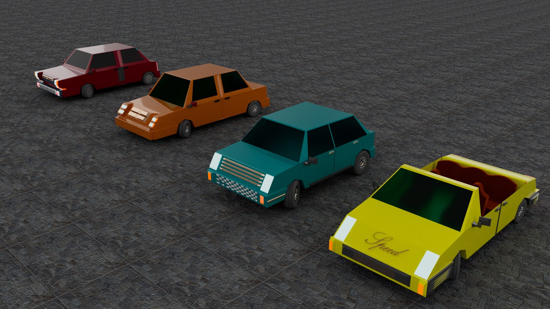 Gaming Cars 3D Model - TurboSquid 2347023
