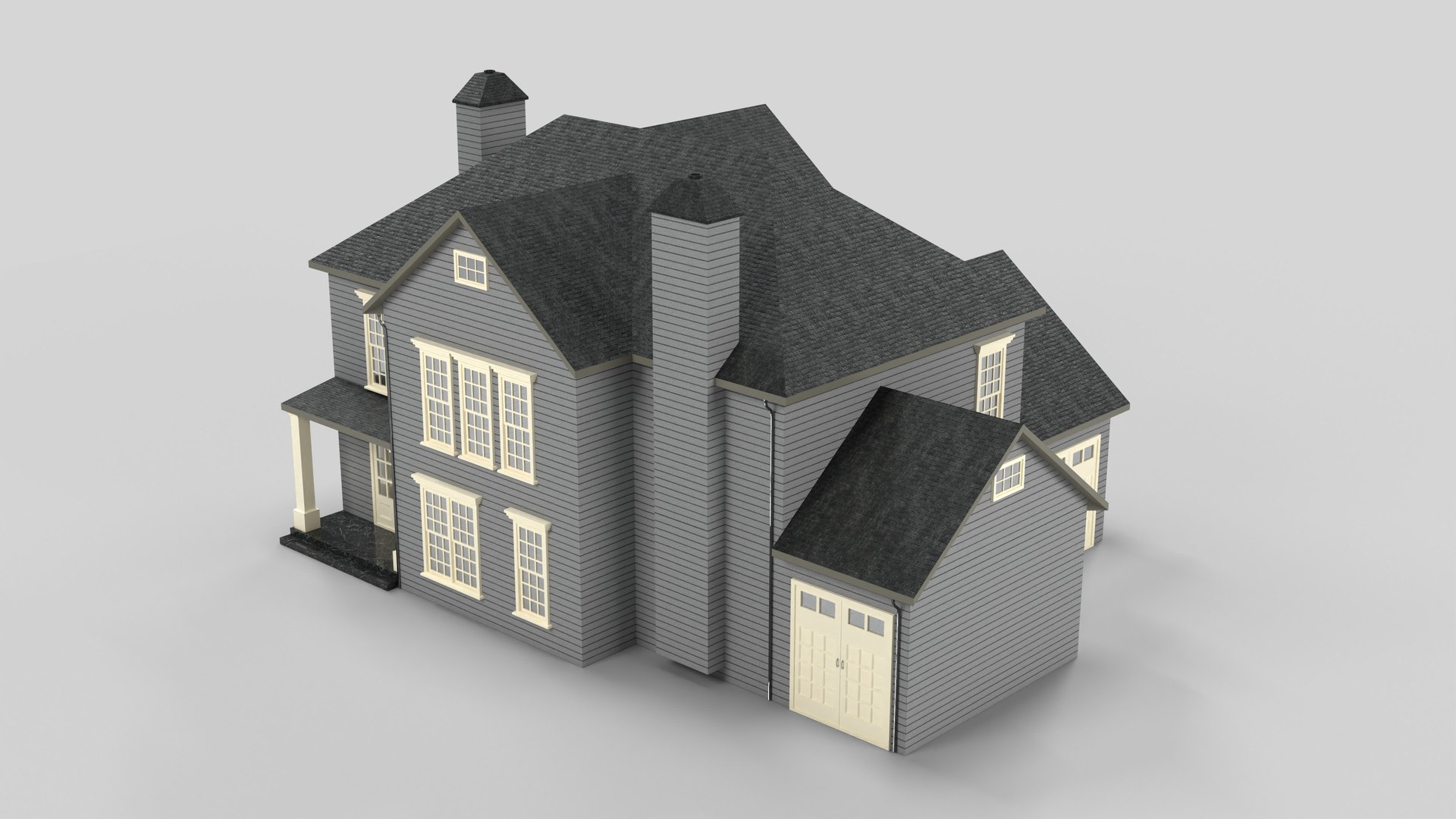 Neighborhood House 17T2 3D Model - TurboSquid 2220470