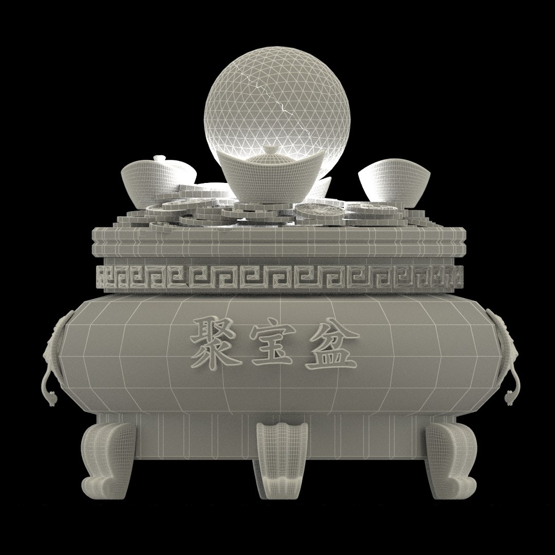 3D Model Chinese Gold Ingot - TurboSquid 1594368