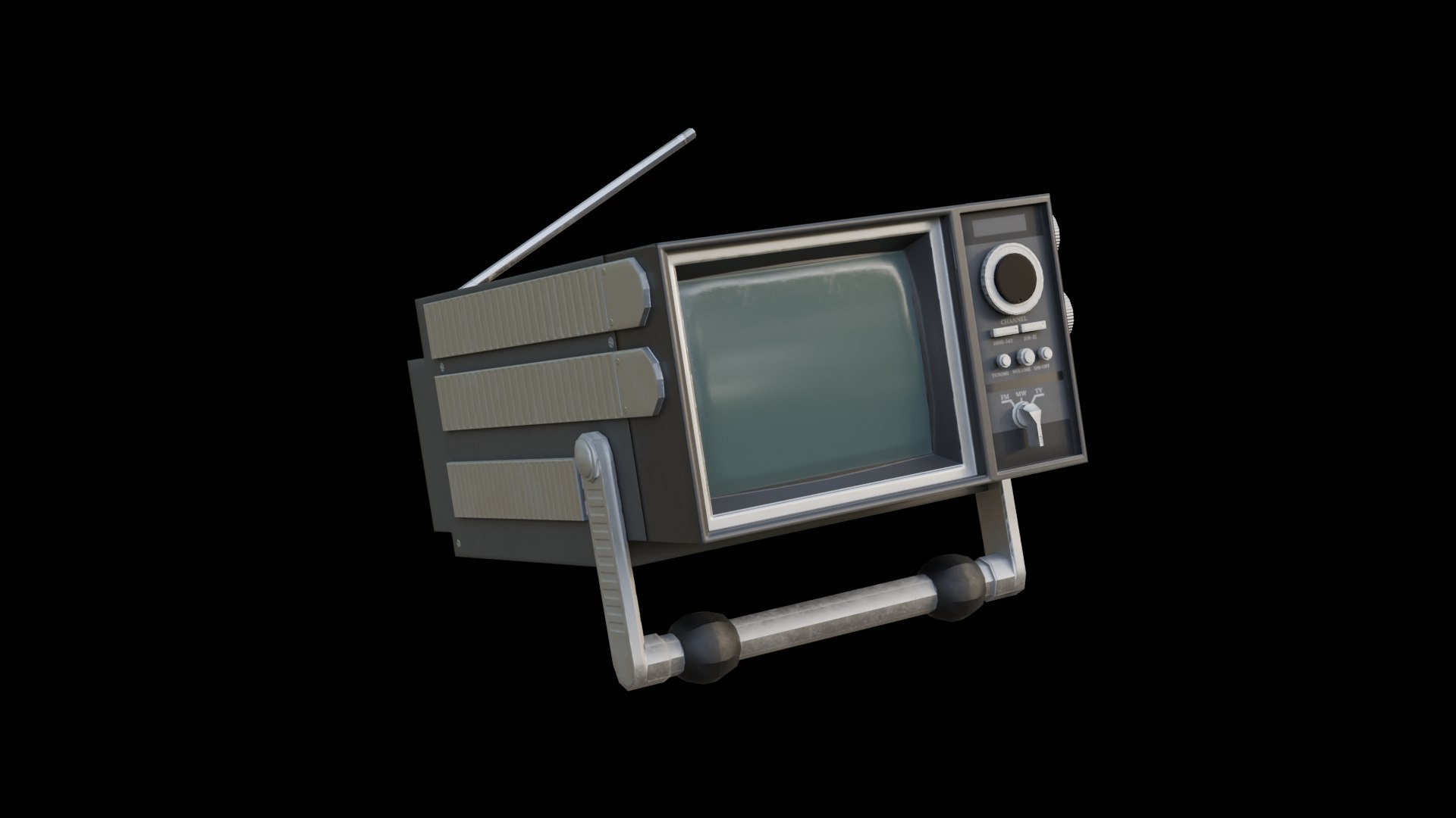 3D Vintage Portable TV - TurboSquid 2264922