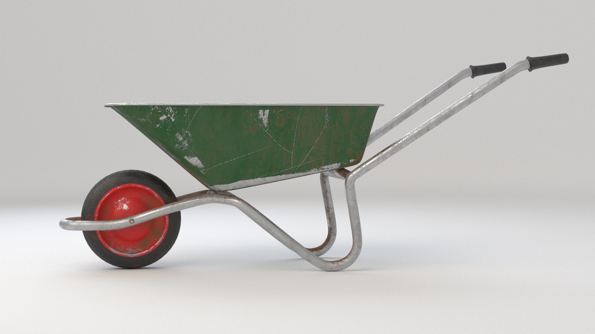 Wheelbarrow 3D model - TurboSquid 1996618