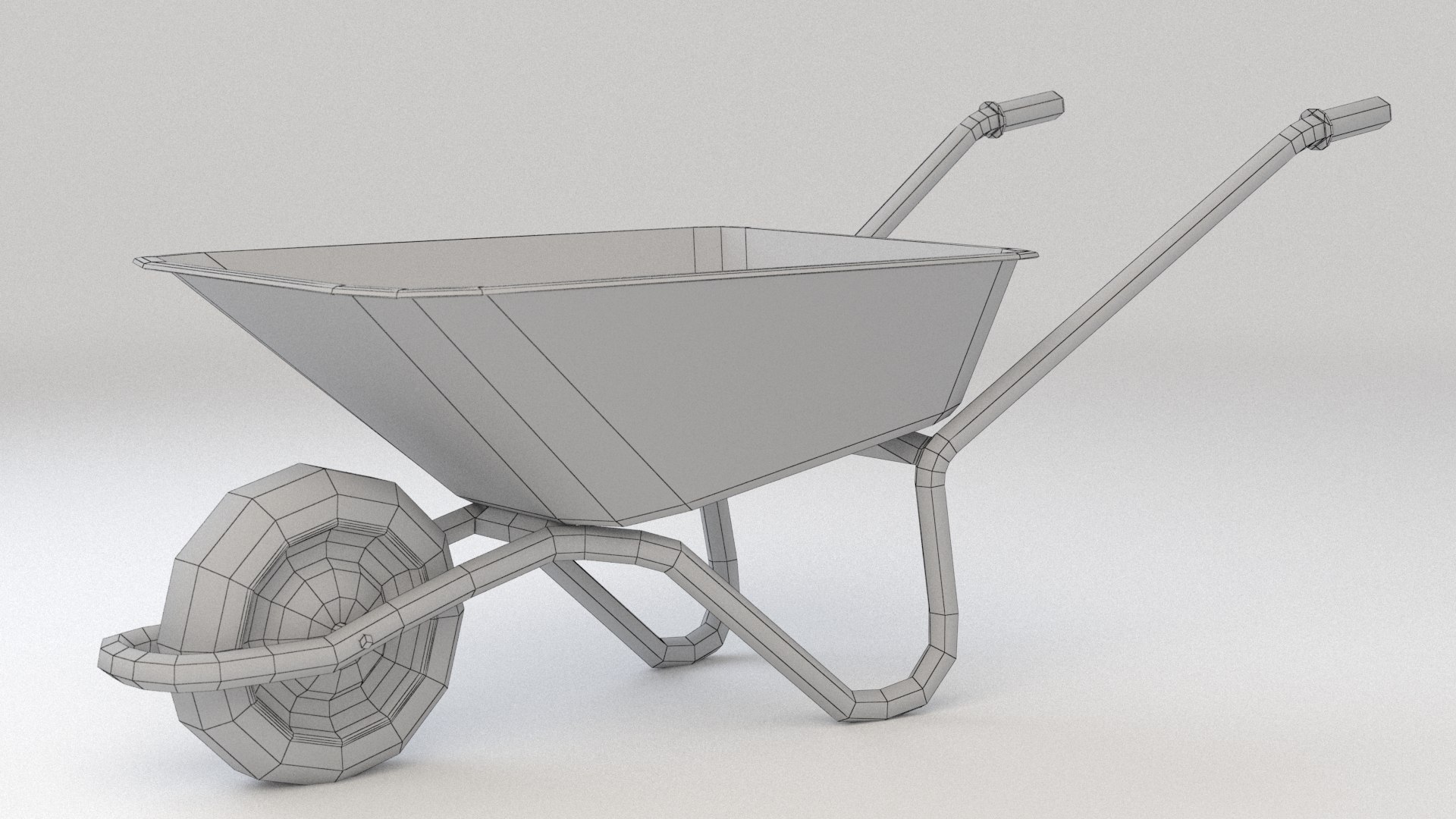 Wheelbarrow 3D model - TurboSquid 1996618