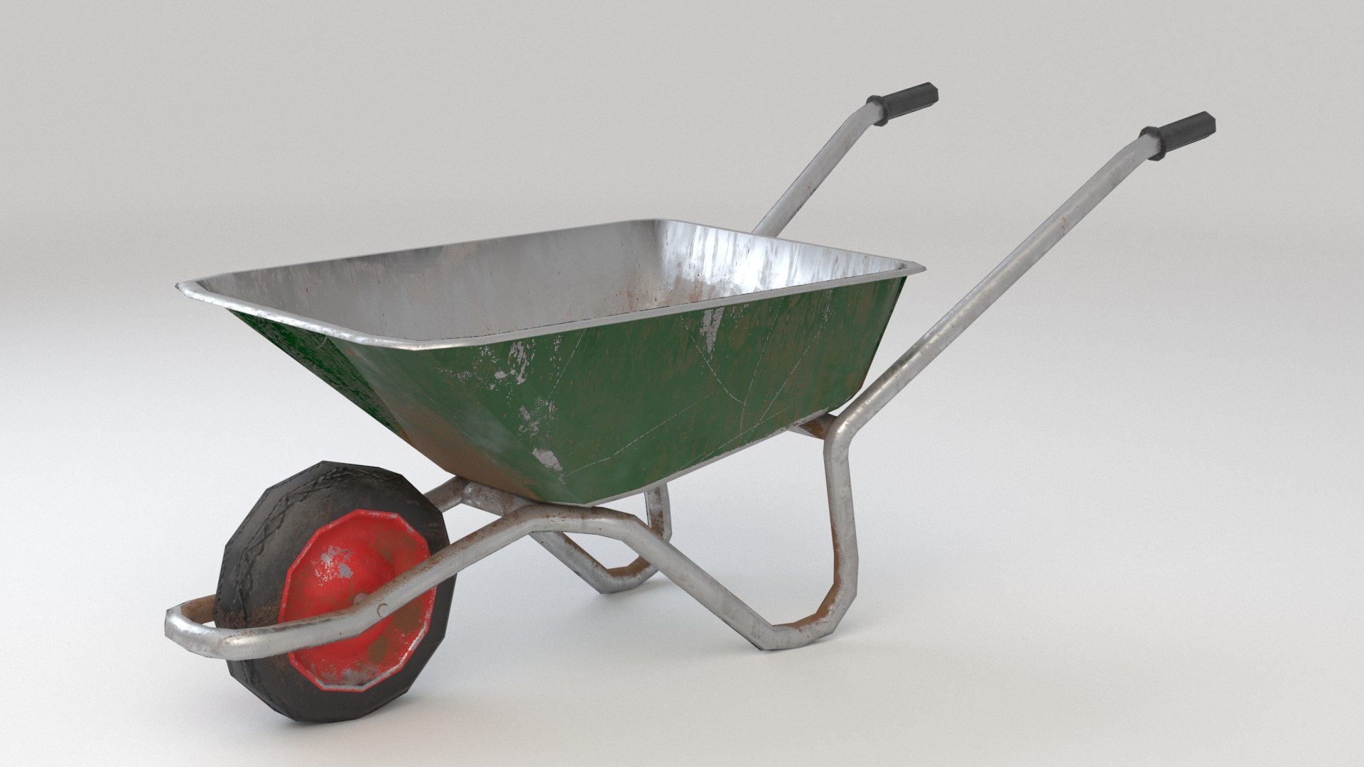 Wheelbarrow 3D model - TurboSquid 1996618