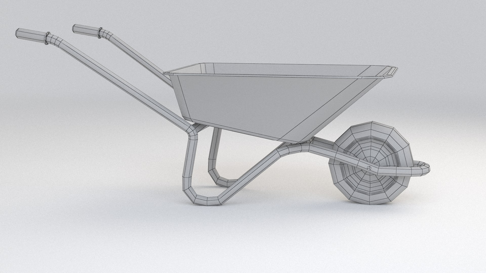 Wheelbarrow 3D model - TurboSquid 1996618
