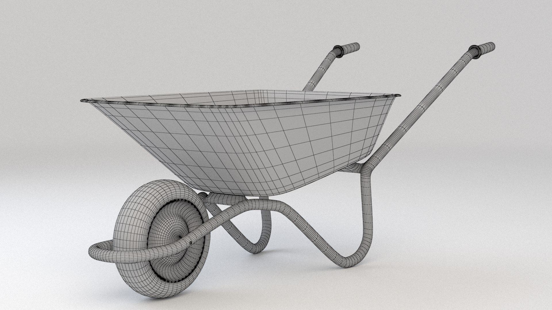 Wheelbarrow 3D model - TurboSquid 1996618