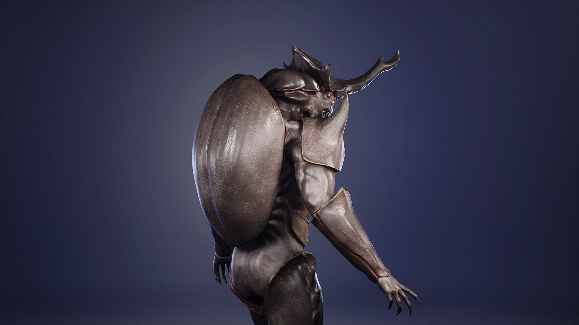 3D Rhinoceros Beetle Monster Model - TurboSquid 2372739