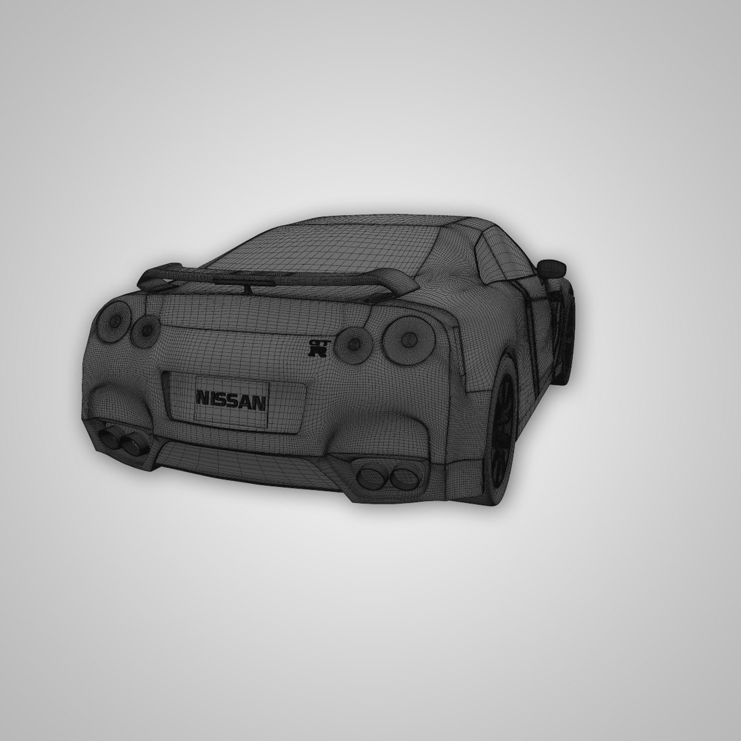 3d Nissan Gtr Model